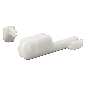 Prime-Line MP6090 Shower Door Bottom Guide, 2 In. Reach, Nylon Construction, Bottom Mount (2 Pack)