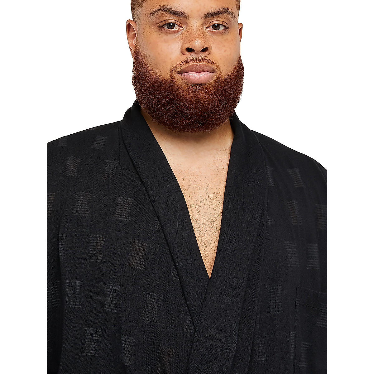 Savage X, Men's Sheer X Smoking Jacket, Black Caviar, M