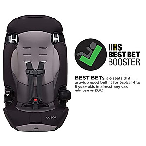 Cosco Finale DX 2-in-1 Booster Car Seat, Extended Use: Forward-Facing, Belt-Positioning Booster in Organic Waves