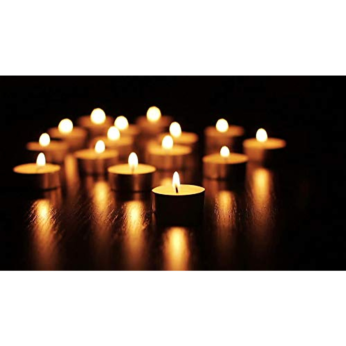 Ner Candles Unscented Tea Lights Candles in Bulk, Smokeless, Dripless & Long Lasting Tea Candles, Small Votive Mini Tealight Candles for Home, Pool, Shabbat, Weddings & Emergencies (Pack of 50)