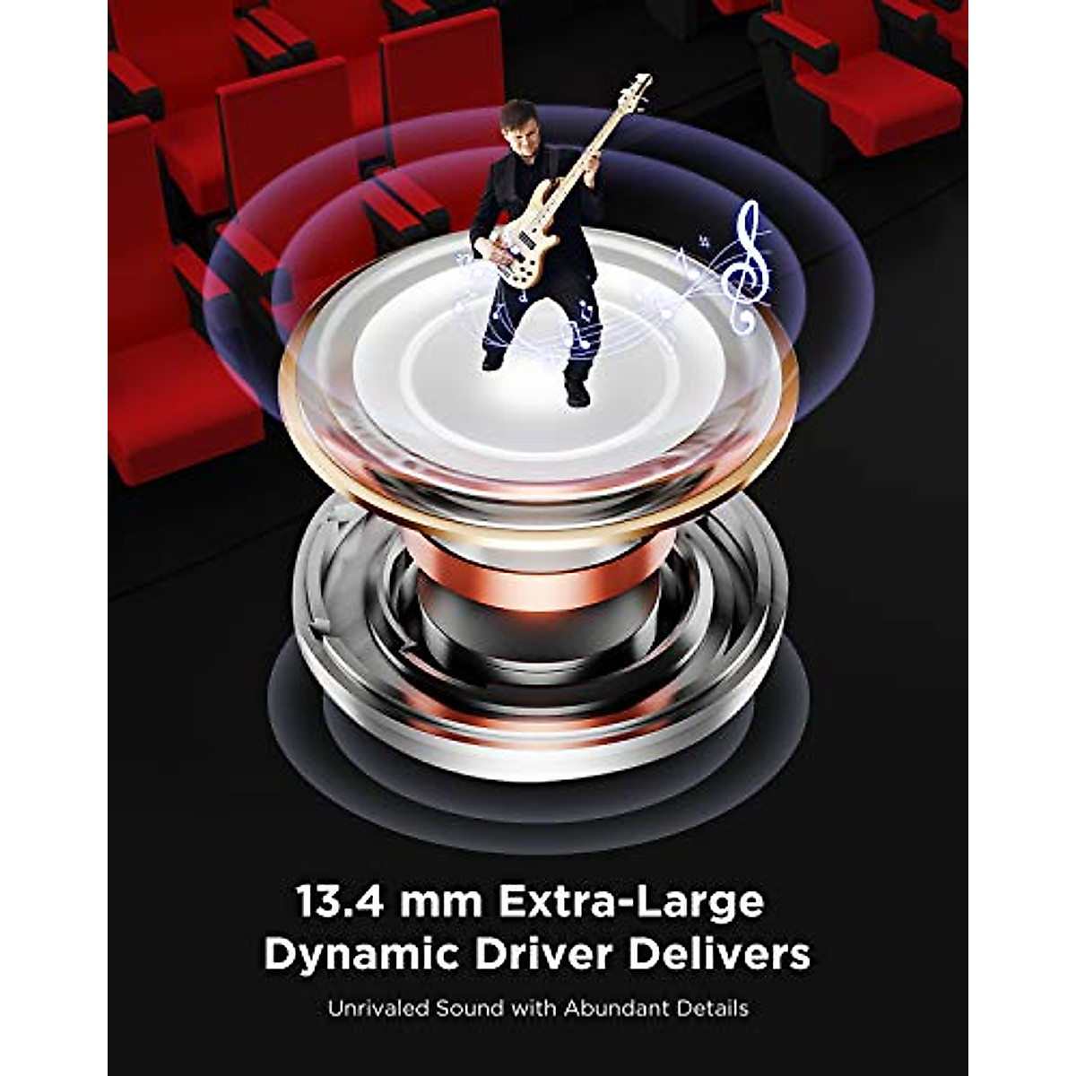 1MORE ComfoBuds Wireless Earbuds for Kids, Mini Noise Cancelling True Wireless Earbuds for Teenager, Bluetooth 5.0 Headphones with 4 Mics, IPX5 Waterproof Sports Earphone for Students, Black