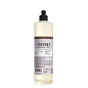 MRS. MEYER'S CLEAN DAY Liquid Dish Soap, Lavender Scent, 16 Ounce Bottle