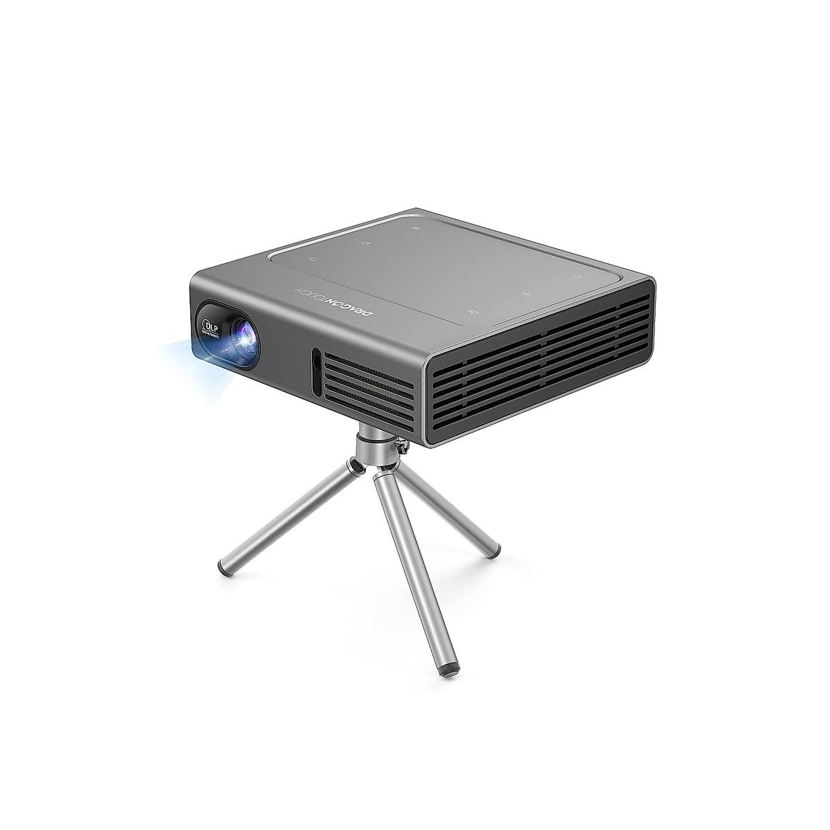 Mini Projector DLP - 5G WiFi Portable Pocket Projector with Tripod 1080P Movie Projector 150 ANSI Lumen, Built-in Android 7.1OS System