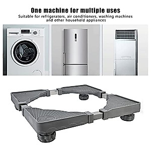 plplaaoo Adjustable Fridge Stand,Dryer Stand,Universal Base Mini Fridge Stand,Refrigerator Stand,Washing Machine Floor Stand,for Washing Machine,Refrigerator,Dryer