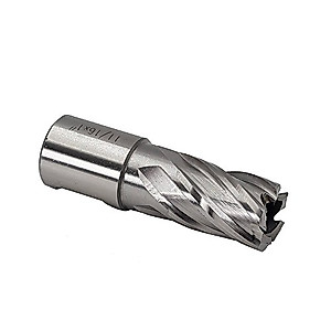 Annular Cutters Set 6pcs JESTUOUS 3/4 Inch Weldon Shank 1 Cutting Depth 1/2-1-1/16 Cutting Diameter Two Flat HSS Slugger Bits for Mag Drill Press with Pilot Pin
