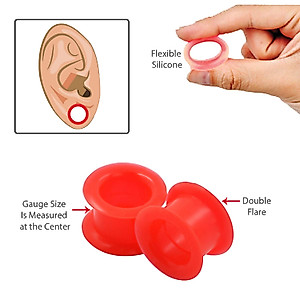 BodyJ4You 36PC Big Gauges Kit Ear Stretching 00G-20mm Silicone Tunnel Acrylic Plugs Tapers Expander