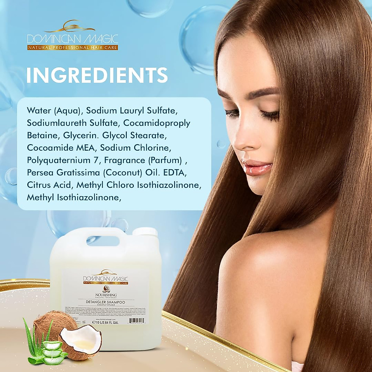 DOMINICAN MAGIC Detangler Shampoo Coconut Infused 2.6 G