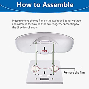 Small Animal Scale - LCD Electronic Scales with 3 Weighing Modes Multifunctional Digital Pet Scale for Ferret Hamster Hedgehog Lizard New Born Kitten Puppy (Max: 22lbs) (White)