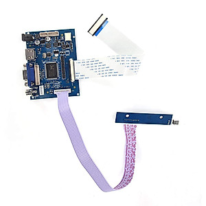 LCD Driver Board, Universal 40 Pins 9V-24V HDMI VGA 2AV Input LCD Controller Board, for AT070TN92 LED Panel AT065TN14