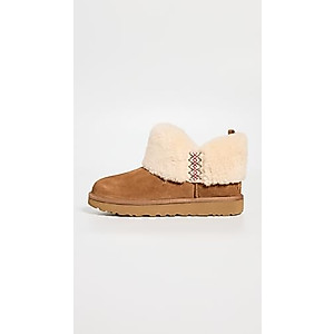 UGG Women's Ultra Mini Ugg Braid Boot, Chestnut, 8