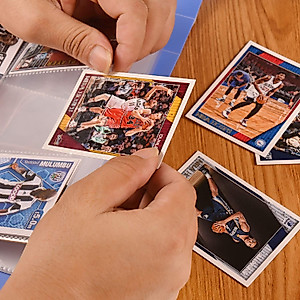 900 Pockets Baseball Card Sleeves, ABLY Double Side 9-Pocket Trading Card Binder Sleeves Page Protectors Sheet for Skylanders, Pokemon, Top Trumps for 3 Ring Binder(50 Pages)