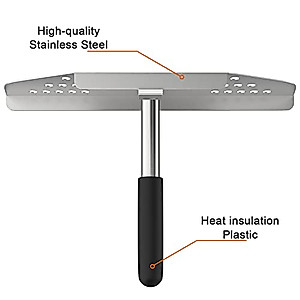 Pizza Ovens Door for Ooni Koda 12 Gas Pizza Oven, Heavy Duty Outdoor Pizza Oven Wind Guard with Handle & Ventilation Holes, BBQ Grill Accessories for Roast Meat, Fish or Steak