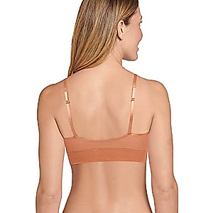 Jockey Women's Bra Natural Beauty Seamfree Molded Cup Bralette, Sequoia, M