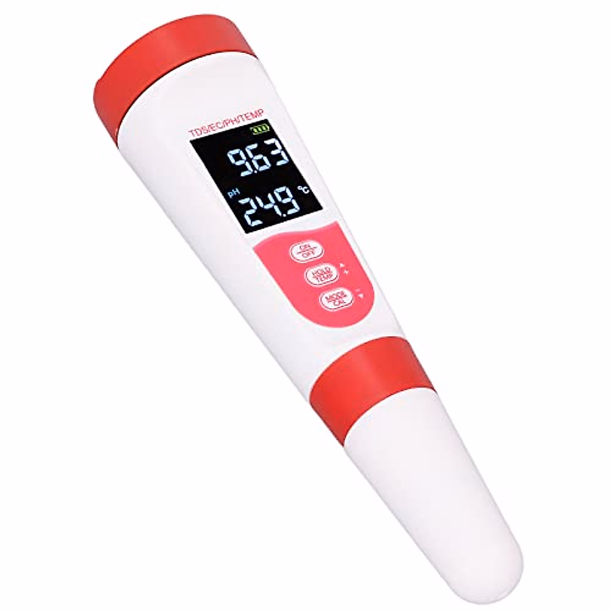 Digital Water Tester TDS EC PH Temperature Meter 4 in 1 0-9999ppm Water Quality Tester for Drinking Water Aquariums