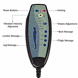 Esright Coffee Fabric Massage Recliner Chair 360 Degrees Swivel Heated Ergonomic Lounge Chair