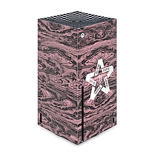 Head Case Designs Officially Licensed Juventus Football Club Black & Pink Marble Logo Art Matte Vinyl Sticker Gaming Skin Decal Cover Compatible with Xbox Series X Console