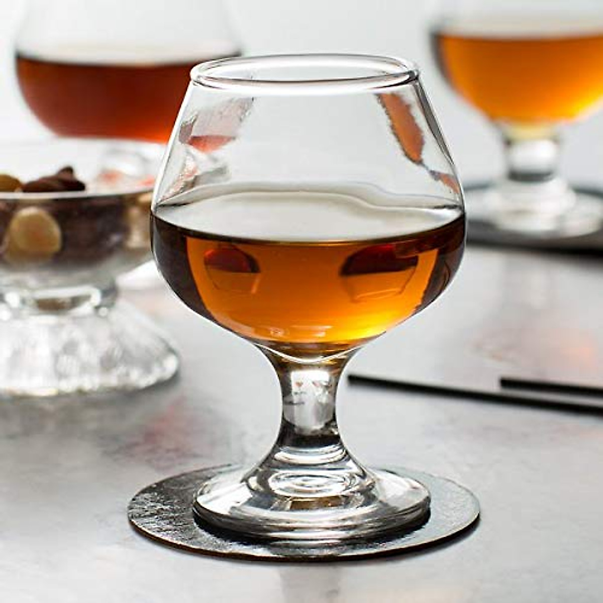 The Bar Glass Brandy Tasting Snifter Glass 5.5 oz (4, 5.5 oz)