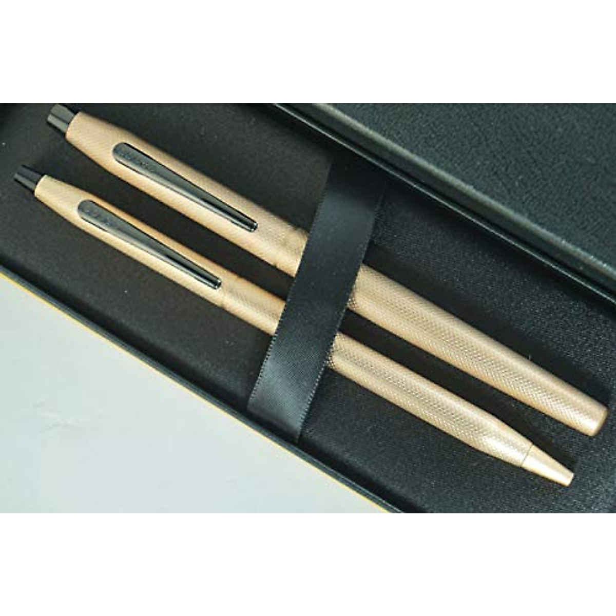 Cross Classic Century Limited Collections with Diamond Cut PVD Rose Gold Barrel and Contrasting PVD Appointments Duo of Selectip Rollerball Pen & Ballpoint Pen