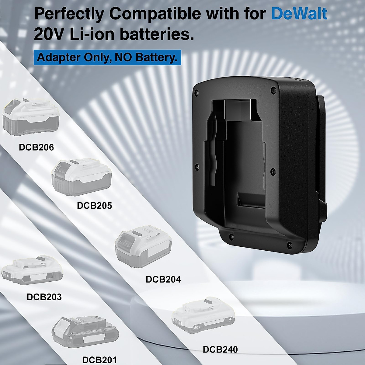TAIRDA Battery Adapter for DeWalt 20V Max Battery to for Hyper Tough 20V Max Lithium-Ion Cordless Power Tools (Adapter Only)