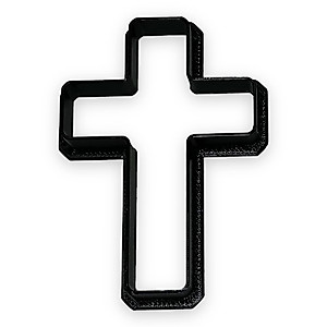 Cross Cookie Cutter with Easy to Push Design, for Religious Celebrations (4 inch)