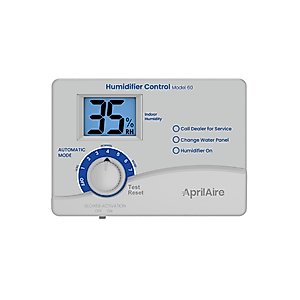 AprilAire 60 Automatic Digital Whole-House Humidifier Control Humidistat with Outdoor Temperature Sensor for AprilAire Whole-House Humidifiers, Low Voltage 24VAC