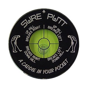 Sure Putt - Golf Putting Aid & Green Reader - Black