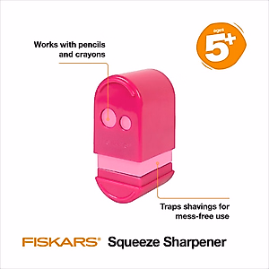 Fiskars Squeeze Sharpener, Assorted Colors