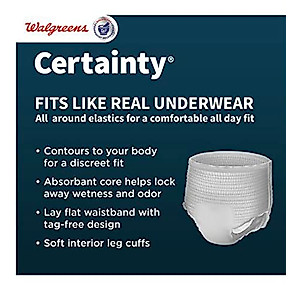 Walgreens Certainly Comfort Lux Adult ncontinence Underwear for Men, Maximum Absorbency Grey 22.0ea