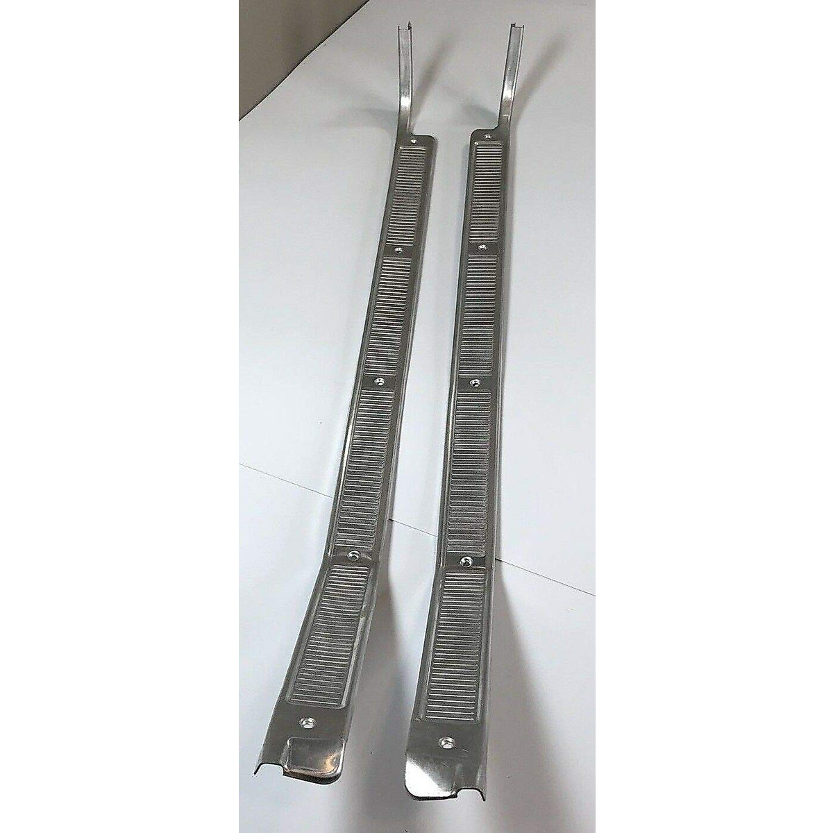 Pair (2) Truck Door Sill Plates Compatible with Ford Pickup Truck 1967-1972