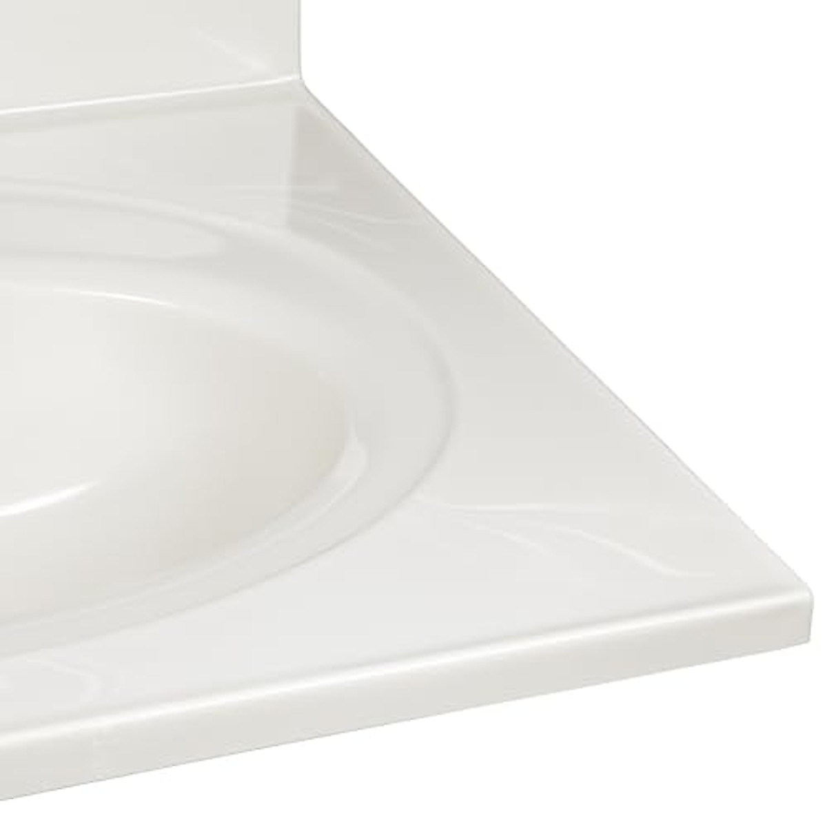 31 Inch Cultured Marble Vanity Top with Backsplash, Improved Package, Ivory – Design House, 586289