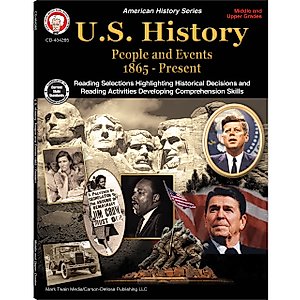 Mark Twain People and Events US History Workbook for Middle School, American History High School Books, Social Studies Classroom or Homeschool Curriculum