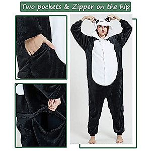 Très Chic Mailanda Panda Cosplay Pajamas Adult Unisex Onesies Animal Sleepwear Halloween Costume