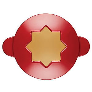 Rachael Ray Cast Iron Fondue Pot Set, 1.5 Quart, Red