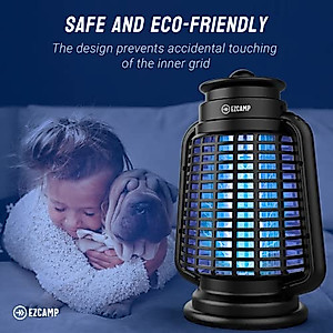 Bug Zapper Electric - Fly Zapper Mosquito Zapper Electronic Insect Killer - Waterproof Fly Trap Insect Killer for Indoor and Outdoor Home Backyard Camp Site Garden