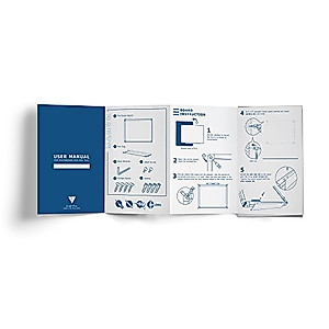 V VAB-PRO 24x36 inch Magnetic Dry-Erase White Board with Adjustable Pen Tray; Installation Kit Incl. & Wall Mount; Aluminum Frame; Sturdy Build for Classroom, Studio, Office -W312436-01