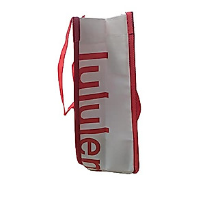 Lululemon This is Yoga Reusable Lunch Tote & Carryall Gym Bag - Collapsible, Waterproof, Eco-Friendly, Small, Red