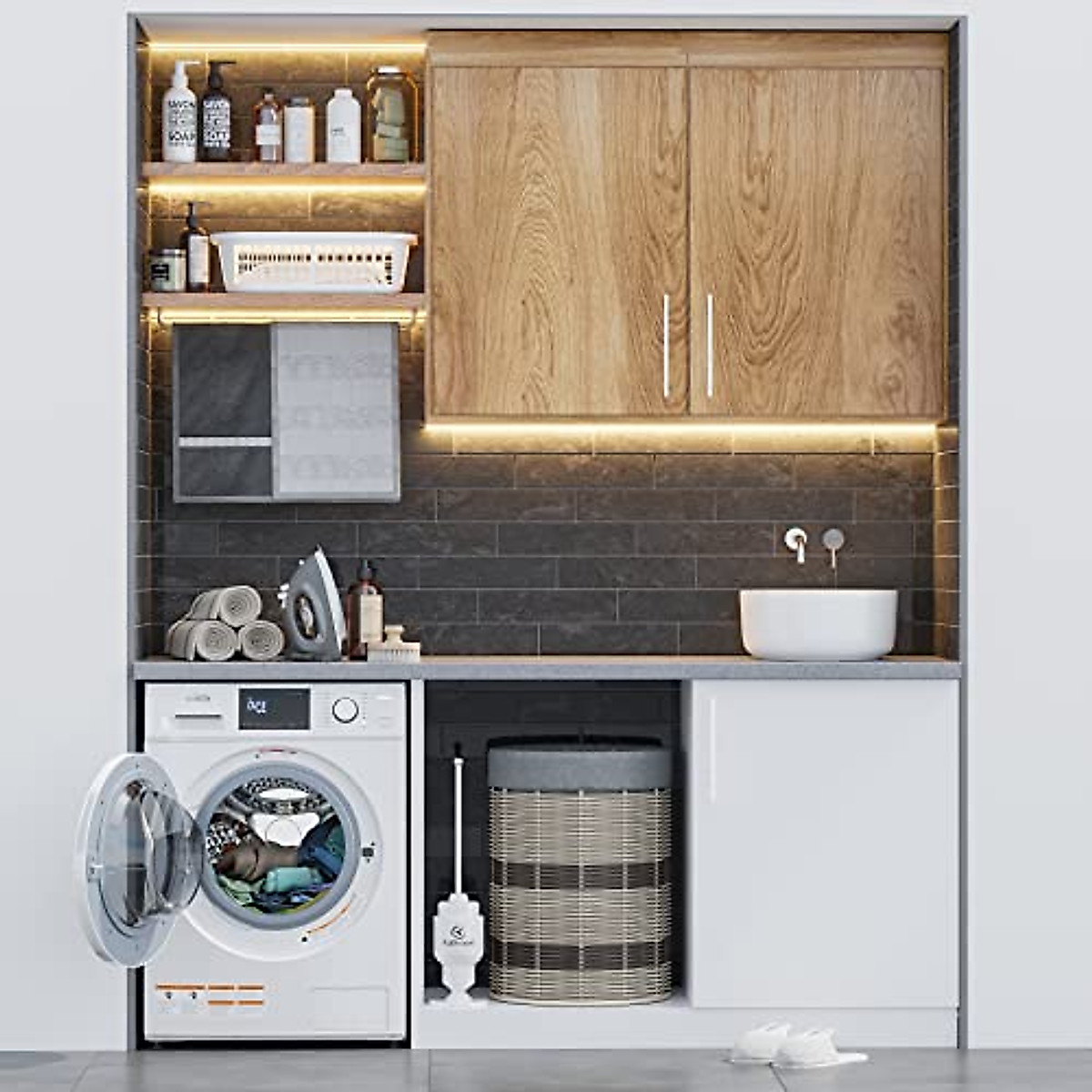 KoolMore 2-in-1 Front Load Washer and Dryer Combo, 2.7 Cu. Ft., for Apartment, Dorm, RV, 16 Wash and 4 Dry Cycles, Compact Space Saver [White] [120V] (FLC-3CWH)