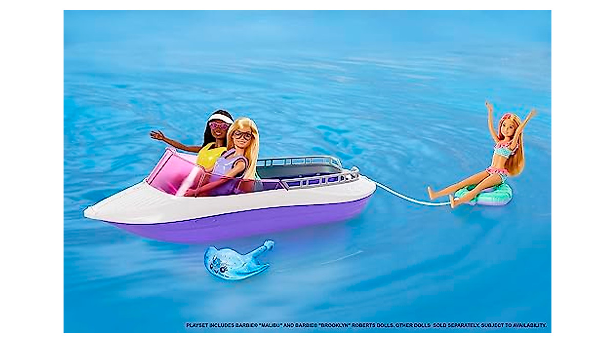 Barbie Mermaid Power Dolls & Boat Playset - Adventure Awaits