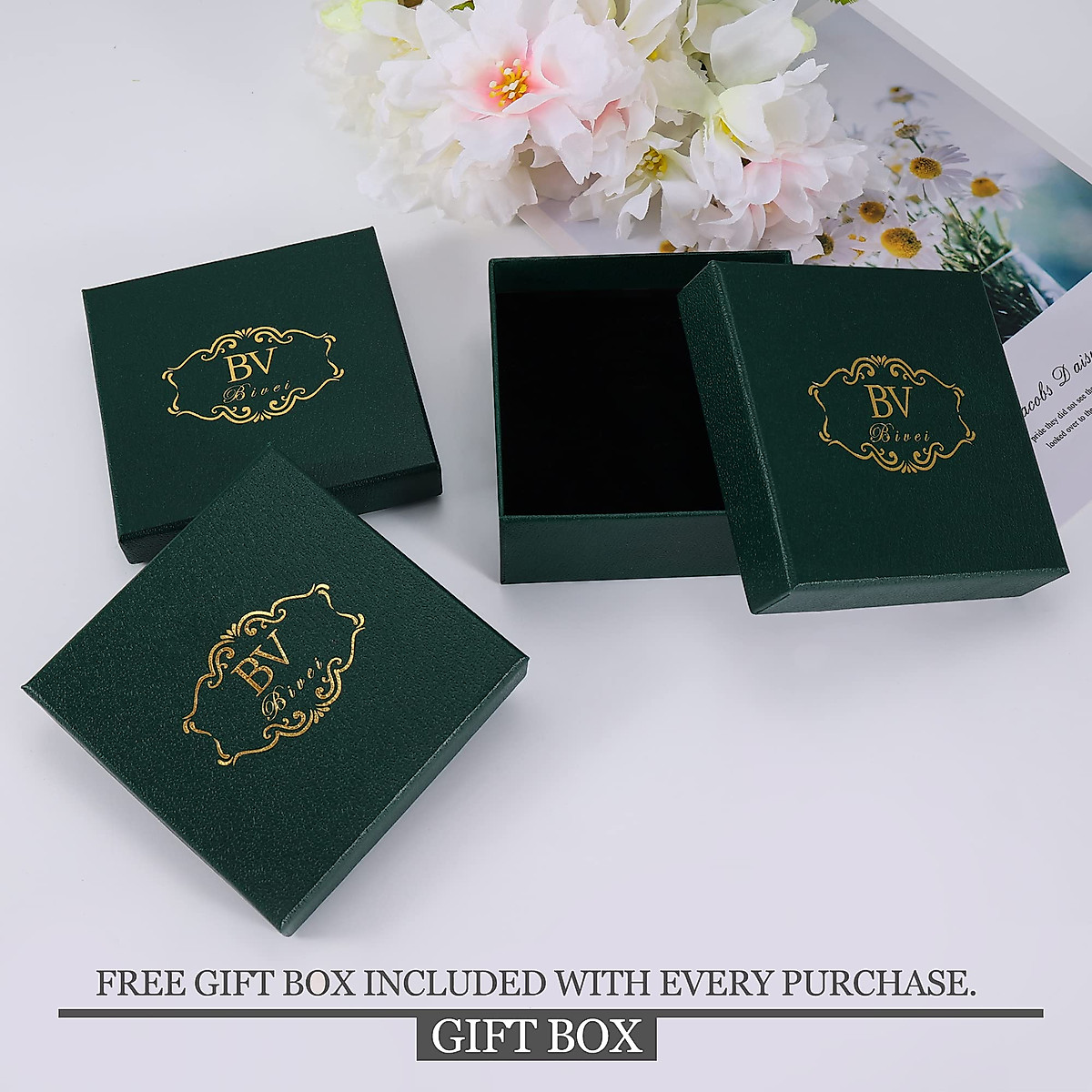 Bivei 108 Mala Beads Necklace Beaded Wrap Bracelets Genuine Gemstone Mala Prayer Beads Lotus Charm Yoga Meditation Necklace - -Amazonite