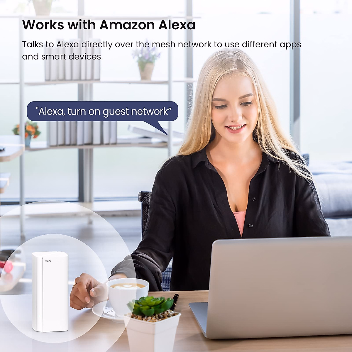 Tenda AX3000 Mesh WiFi 6 System Nova MX12-7000 sq.ft WiFi Coverage - Whole Home WiFi Mesh System - 1.7 GHz Quad-Core CPU - Dual-Band Mesh Network for 160+ Devices - 3 Gigabit Ports per Unit - 3-Pack