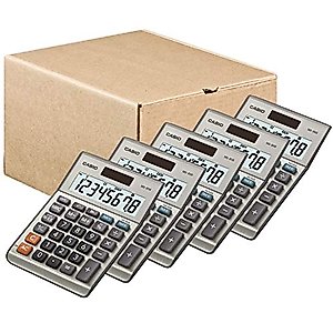 Casio MS-80B Standard Function Desktop Calculator / 5 Pack