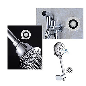 15 PCS Screen Hose Washer Filter Pressure Shower Head Washer Gasket Stainless Steel Seal O Ring Hose Net Shower Head Washer with 40 Mesh for 1/2 Inch Water Faucet Shower Garden Hose Connector