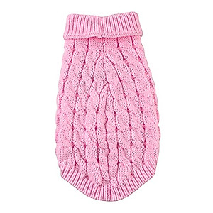 Knitted Pomeranian Teddy Jacket Breathable Turtleneck Pets Insulation Clothes Puppy Leisure Warm Clothing for Small and Medium Dog