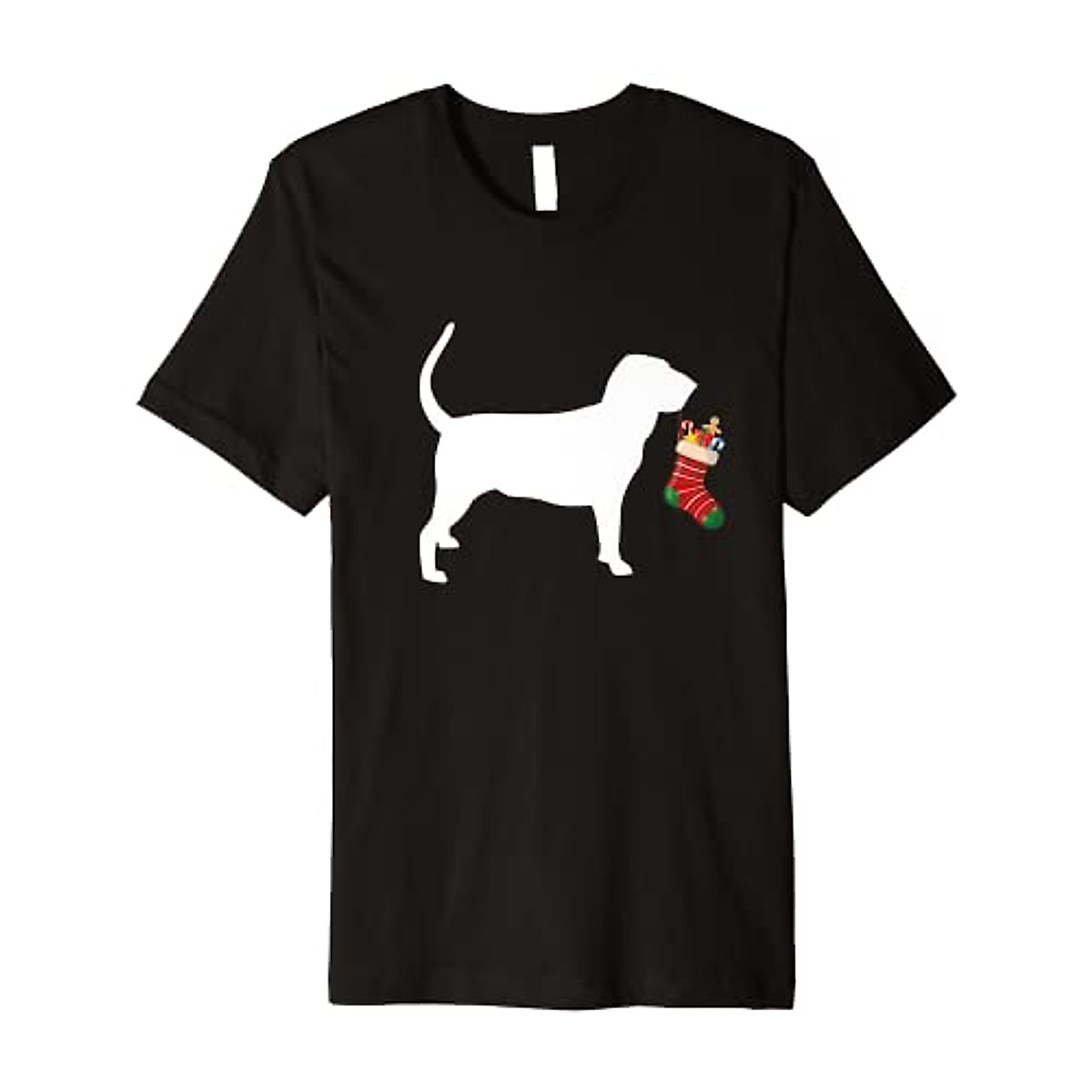 Bloodhound Christmas Stocking Stuffer Dog Premium T-Shirt