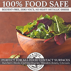 Tried & True Superior Varnish Oil Wood Finish & Sealer, 8 oz. - Natural Pine Resin & Linseed Oil, Ideal for Interior Furniture, Tables, Countertops - Food Safe, Scratch Resistant & Durable