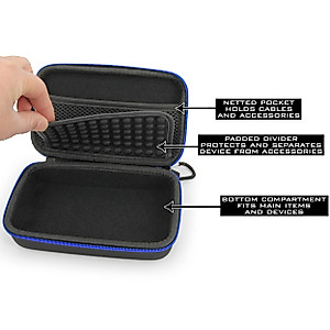 CASEMATIX Carry Case Compatible With Razer Kishi V2 Mobile Gaming Controller and Razer Edge Handheld for Android or iOS Smartphones, Includes Case Only