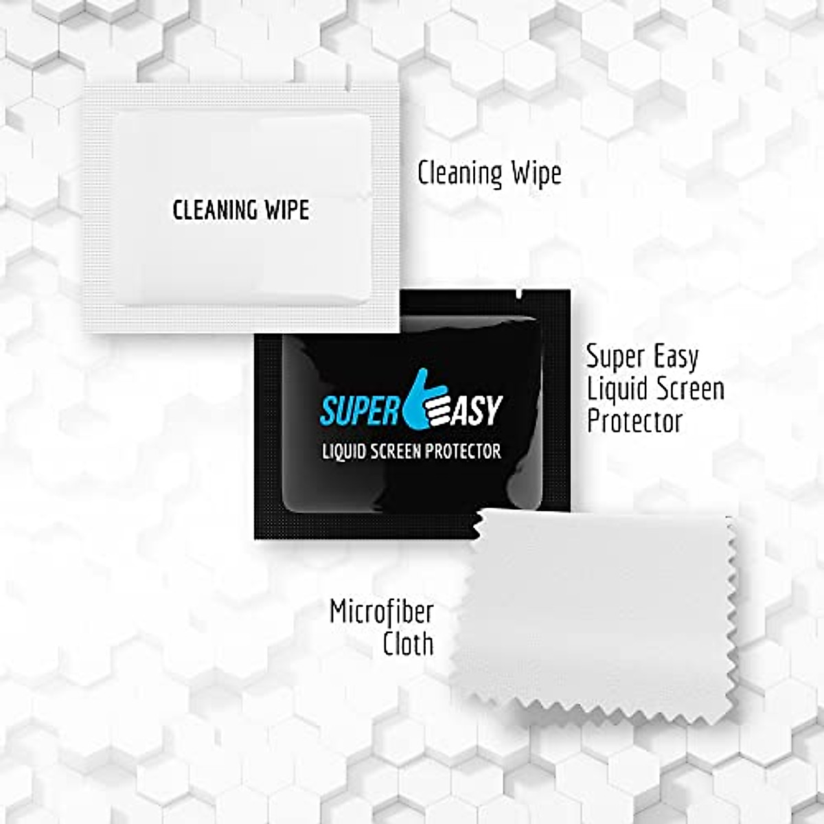 SUPER EASY Liquid Glass Screen Protector - Wipe On Scratch and Shatter Resistant Oleophobic Nano Protection for All Phones Tablets Smart Watches Universal