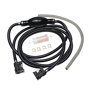 iFJF Marine Fuel Tank 12L/3 Gallon & 32-858104K08 Outboard Fuel Line Hose Kit 5/16" 10 Ft Replacement for Yamaha Marine Johnson Mercury Outboard 4 hp-200 hp