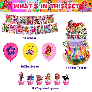 Cute Party Supplies Party Decor Singer Star Birthday Decorations Room Decor… (cartoon-karo party)