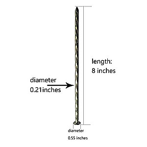 50 Pack - 8" Solid Galvanized Non-Rust Metal Garden Stakes, Spiral Landscape Edging Spikes/Anchors, for Paver Edging, Weed Barriers, Turf, House Construction, Carpentry Nail, Tent, Anchoring Spikes